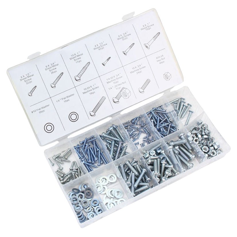 347-Piece SAE Nut and Bolt Assortment Set - Complete Fastener Kit ...
