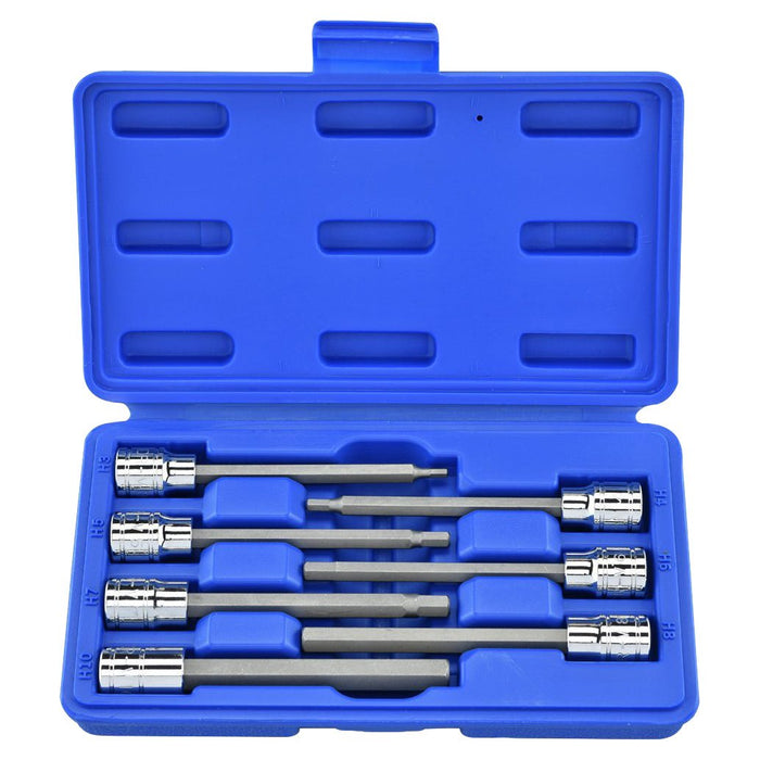 7 pc 3-8 Extra Long Socket Hex Bit Set — ToolPlanet