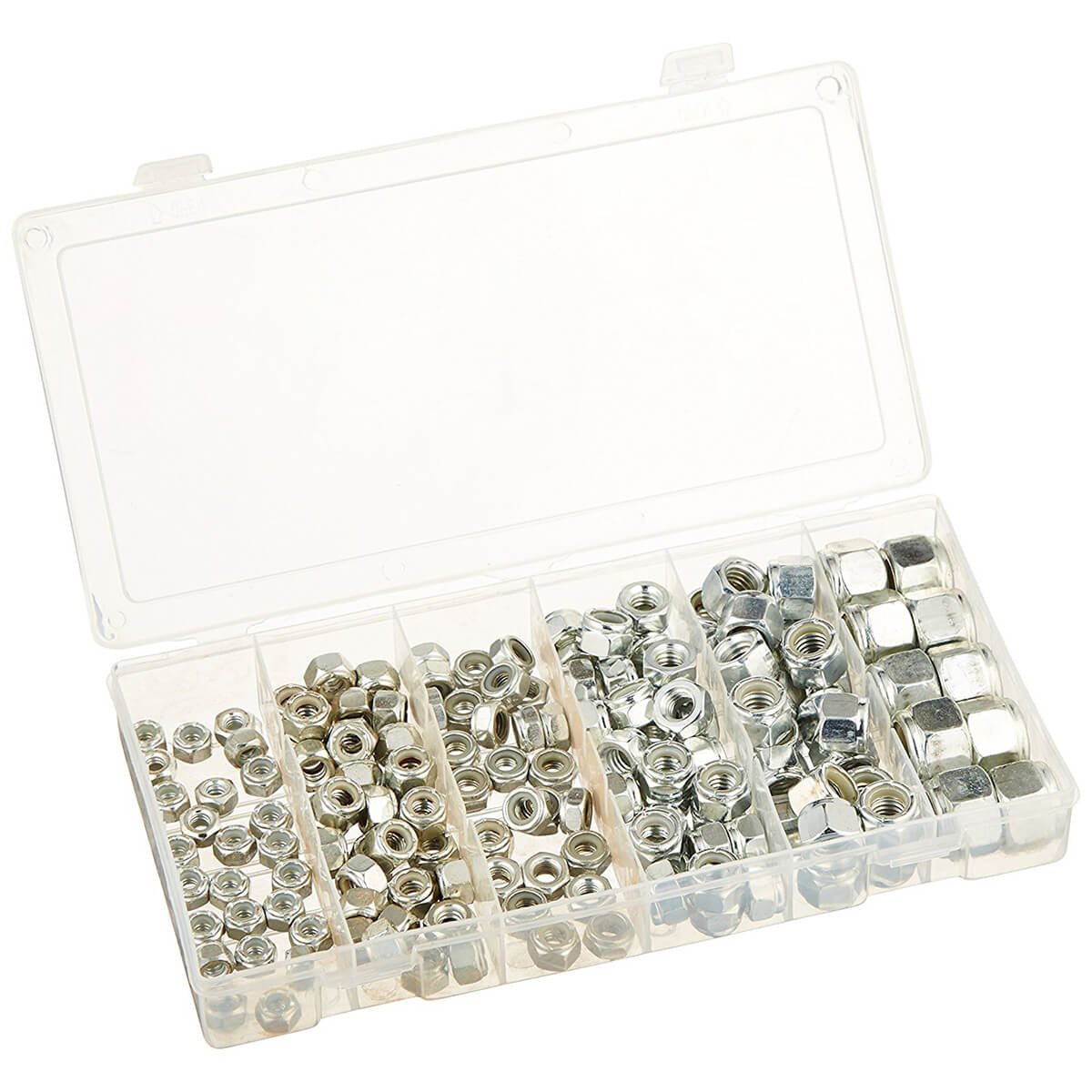 Neiko Tools 150 Nylon Lock Nut Assortment Jam Nuts 50432A - ToolPlanet