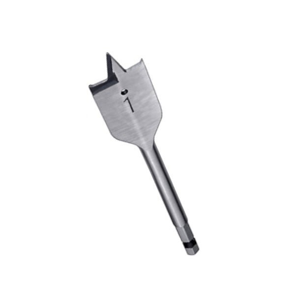 WoodOwl 1" Spade Bit, Wood Boring, 6" Length, 00613 - ToolPlanet